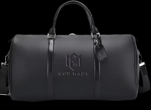 God Made Luxury Black Duffle Bag – God Made Merch, LLC.