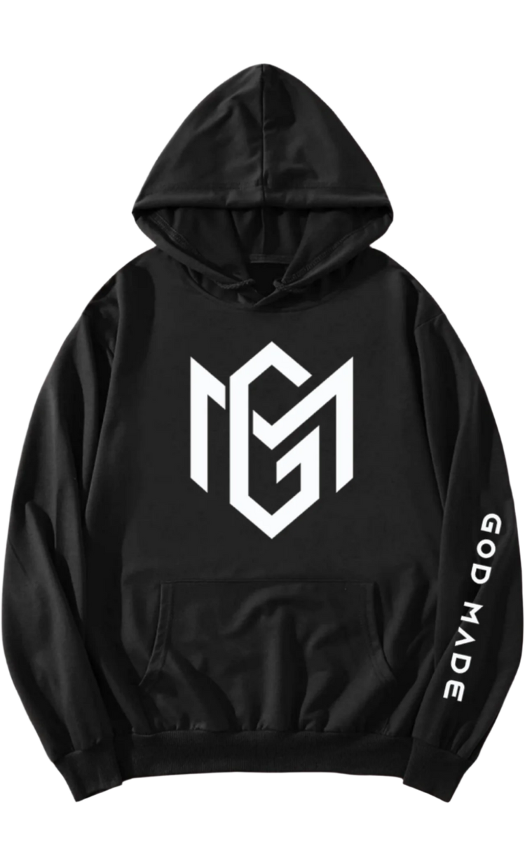 God Made GM Black Hoodie – God Made Merch, LLC.