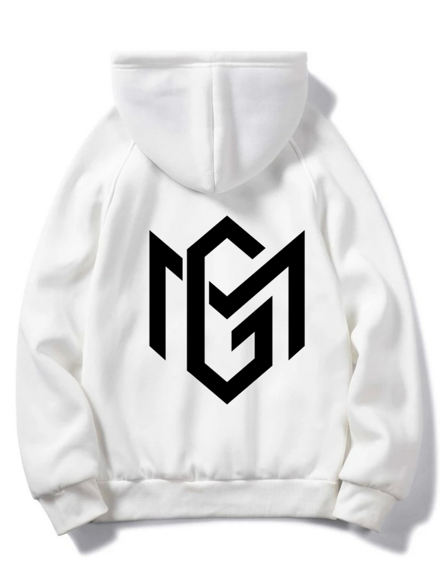 God Made White Signature Hoodie – God Made Merch, LLC.